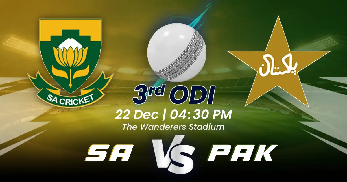 SA vs PAK 3rd ODI Match Prediction, Fantasy Cricket Tips, Playing XI, and Pitch Report Pakistan ...